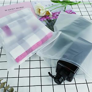 Poly Packaging Bags Frosted Zipper Bags Clear Zip lockk Storage plastic bags for shipping shirts small
