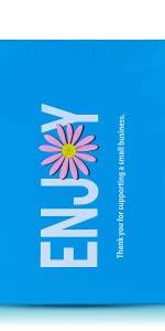 Enjoy Daisy Blue, poly mailers 12x15.5 shipping bags for small business, thank you poly mailers