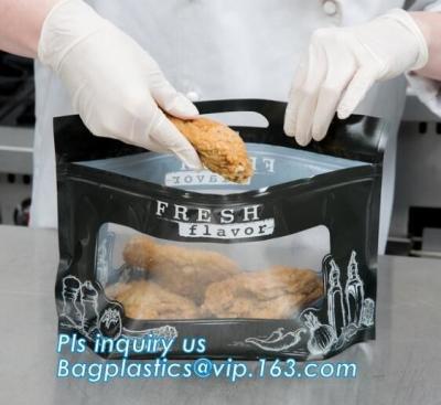 China Barreira, umidade - a prova, galinha do Rotisserie de Kraft ensaca o supermercado fino de empacotamento da refeição quente ensaca com o fechamento Resealable do zíper à venda