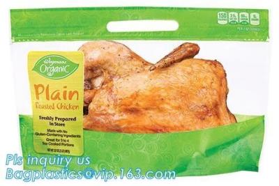 China De Kippenzakken van antimist roosterden de Hete Rotisserie, Microwaveable vlees Verpakkingszak met Resealable Schuifritssluiting Te koop