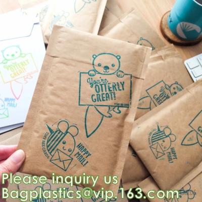 China Os envelopes acolchoados, 100% reciclaram as fibras biodegradáveis do papel de embalagem que amortecem envelopes acolchoados protegidos à venda