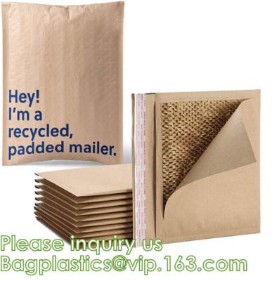 China Os envelopes acolchoados, 100% reciclaram as fibras biodegradáveis do papel de embalagem que amortecem envelopes acolchoados protegidos à venda