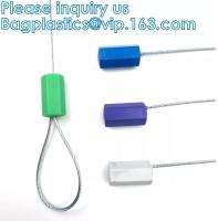 China Customizable Plastic Security Seals PP PE Tamper Evident Cable Lock Tags for Meter and Container Use for sale