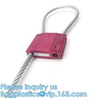China Customizable Plastic Security Seals PP PE Tamper Evident Cable Lock Tags for Meter and Container Use for sale