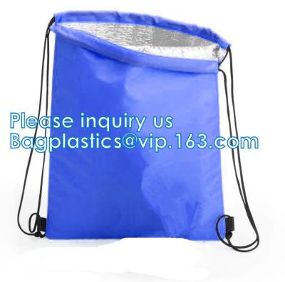 China O pacote reusável do tecido de algodão da lona, ALMOÇA MALOTE, cordão, Bento Box Cooler isolado, Tote Handbag à venda