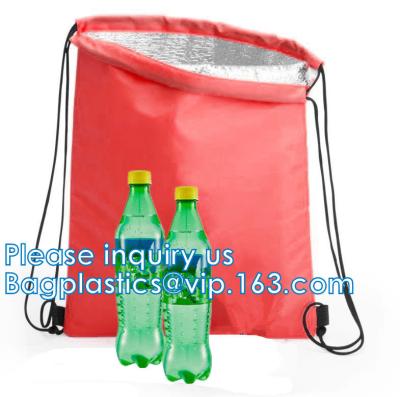 China O pacote reusável do tecido de algodão da lona, ALMOÇA MALOTE, cordão, Bento Box Cooler isolado, Tote Handbag à venda