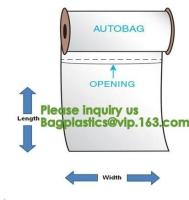 China Biodegradable Pre-Opened Vented Autobag on a Roll for Autobag Machine Custom Size 10000pcs MOQ for sale