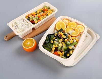 China Leve embora o fast food, caixa de embalagem do compartimento, recipientes, amido biodegradável, caixa ambiental da refeição do almoço à venda