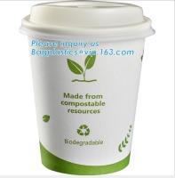 China Customizable PLA Lined Biodegradable Paper Cups 8oz 12oz for Hot Cold Beverages Eco Friendly Compostable for sale