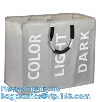 China Customized Stackable Laundry Basket 50x26x55cm Foldable Storage Cube for Clothes Toys for sale