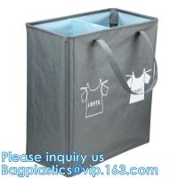 China Customized Stackable Laundry Basket 50x26x55cm Foldable Storage Cube for Clothes Toys for sale
