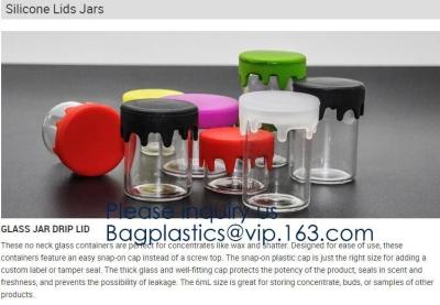 China Kruik de veilig voor kinderen van de Glasopslag, Herb Storage Glass Container, de Uitgang Mylar van het Kindbewijs doet Pouchs in zakken Te koop