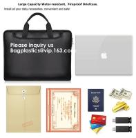 China Fireproof Document Organizer with Lock 15x13x3.2 inch Water Resistant Safe File Bag 2100°F for sale