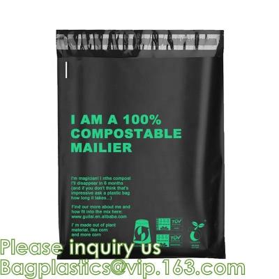 China Encarregados do envio da correspondência polis reciclados 100% do saco Compostable do encarregado do envio da correspondência com fontes de empacotamento amigáveis dos envelopes de Eco que enviam sacos à venda