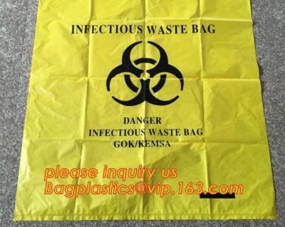 China De Zakken van de Biohazardbehandeling, Gesteriliseerde Zakken, Verwijderingszakken, Afvalzakken, Gevaarlijk Afvalzak met Banden Te koop