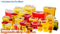 China Disposable Biohazard Sharps Container 2L Puncture Proof PP Needle Disposal Bin for sale