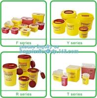 China Disposable Biohazard Sharps Container 2L Puncture Proof PP Needle Disposal Bin for sale