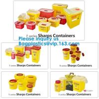 China Disposable Biohazard Sharps Container 2L Puncture Proof PP Needle Disposal Bin for sale