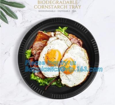 China Caixa Eco-amigável de abastecimento da refeição do almoço do amido do compartimento do recipiente, empacotamento afastado descartável, para viagem à venda