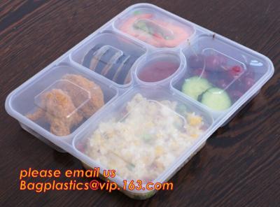 China Het restaurant haalt Bento Boxes, Prep Wegwerpproduct van het Afdelingsvoedsel, Gedeeltecompartiment, de Containers van de Lunchdoos weg Te koop