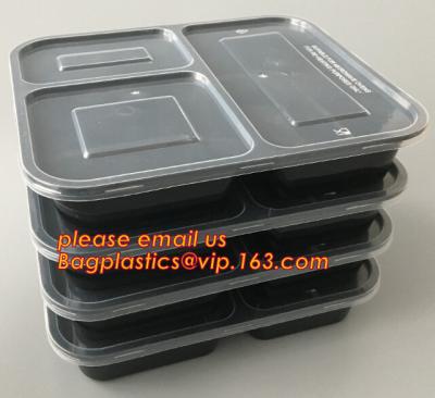 China Het restaurant haalt Bento Boxes, Prep Wegwerpproduct van het Afdelingsvoedsel, Gedeeltecompartiment, de Containers van de Lunchdoos weg Te koop