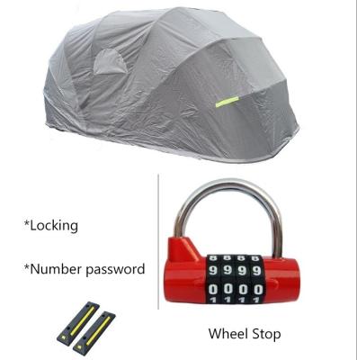 China Kit portátil de jardim de estilo japonês Garagem de carro Kit de cobertura de portão com telhado de aço inoxidável à venda