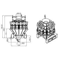 China Powderd Products Multi-Head Weighers , Sugar Multihead Weighing Machine for sale