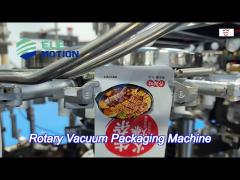 Rotary Vacuum Packaging Machine for High-Speed Production of Small Packages with Nitrogen Filling