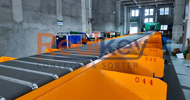 Realkey Narrow Belt Sorter in operation