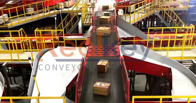 Realkey Swivel Wheel Sorting Machine in operation