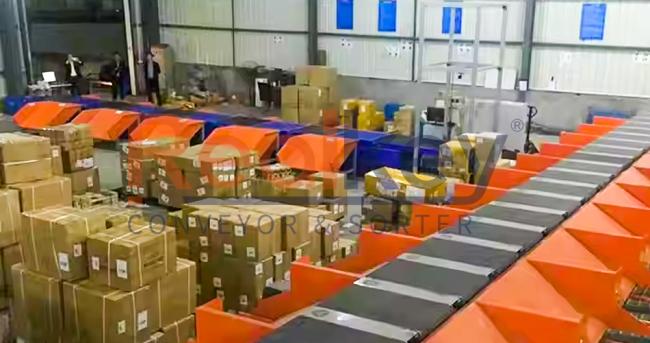 Cross Belt Sorter modular components and assembly process