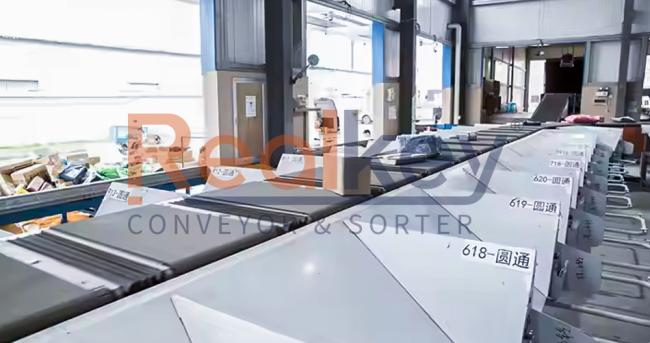 Linear cross belt sorter system overview