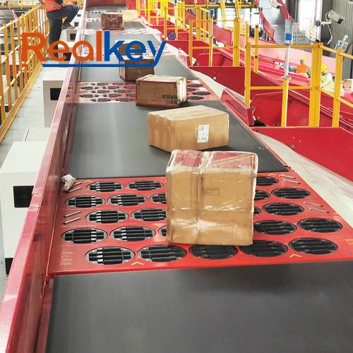 Quality High Accuracy Automated Sorting Conveyor System Parcelforce Warehouse Sorter Quick Installation for sale