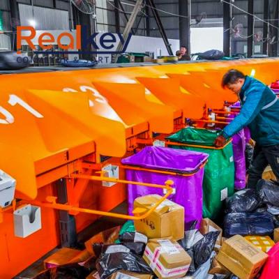 China Linear Cross Belt Sorting Line Robust Versatile With Low Energy Comsumption for sale