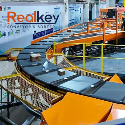 China Linear Cross Belt Sorting Line Robust Versatile With Low Energy Comsumption for sale