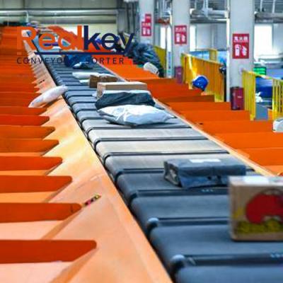 China Durable Cross Belt Sorter Automated Space Saving For Parcels for sale