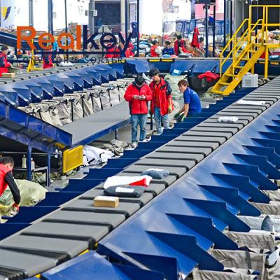 China Circulaire Intelligente Magazijn Transportband Systemen Geautomatiseerd Sorteer Transportband Systeem Te koop