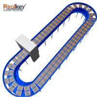 China Modular Layout Split Tray Sorter with 99.99% Accuracy and Fire Resistant Design for High-Speed Warehouse Sorting for sale