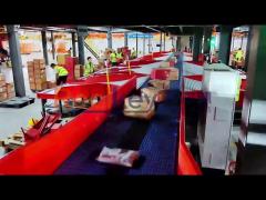 new realkey modular belt sorter automated parcel sorting system with 3500 pcs/h capacity 20kg load