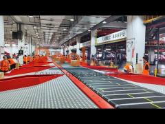 narrow belt sorter minimal gap (less than 30mm) for woven bags/flexible packages