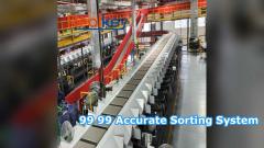 Cross Belt Sorter System 99 99 Percent Sorting Accuracy