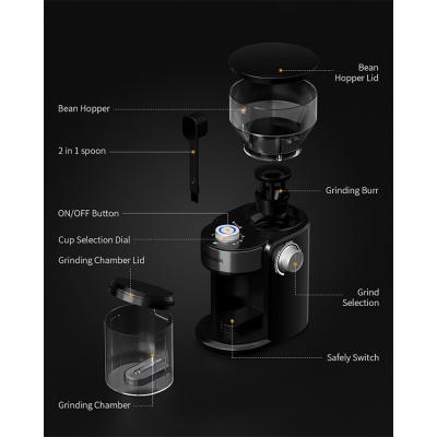 Cina Burr Coffee Grinder regolabile smontabile UE tappa le piccole 16 2 - 12 tazze in vendita