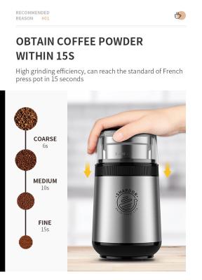 Cina Caffè Bean Grinder Machine Removable Bowl Burr Grinder elettrico portatile della spezia del cereale in vendita