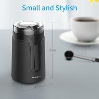 China 40g Small Automatic Espresso Maker , Mini Spice Bean Matte Black Coffee Grinder for sale