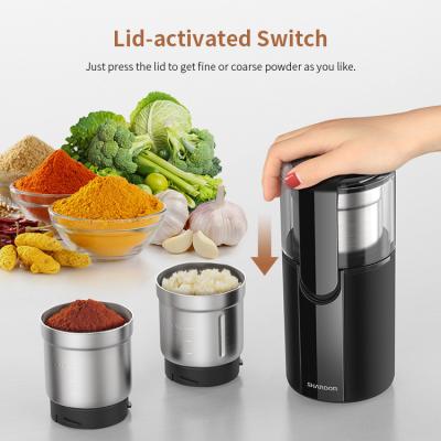 Cina Smerigliatrice media Garlic Removable del mulino di caffè della polvere macchine del caffè della casa di 2 tazze 200W in vendita