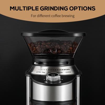 Cina luce di Burr Coffee Grinder With Blue LED del caffè espresso 200W e serratura di sicurezza in vendita