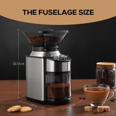 Cina luce di Burr Coffee Grinder With Blue LED del caffè espresso 200W e serratura di sicurezza in vendita