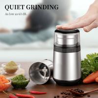 China Multi Function Nuts Herb Spice Grinder Machine 2 Removable Cups Electric Drip Coffee Maker for sale