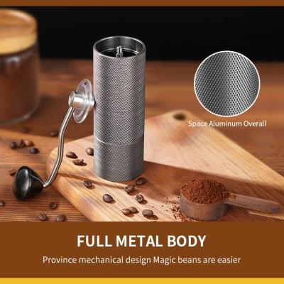 Cina Mini Adjustable Manual Coffee Grinder, macinacaffè Portable della mano di acciaio inossidabile in vendita