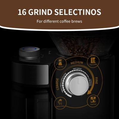 Cina 12 tazze 16 del caffè espresso del caffè del caffè espresso regolabile Bean Grinder della macchina 150W in vendita